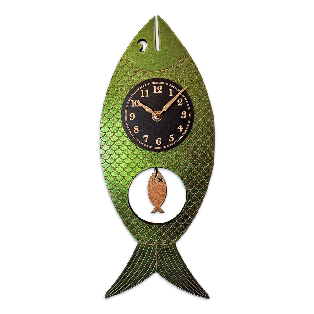 Wanda Wooden Fish Clock with Pendulum - Eclectic Treasures – Eclectic ...