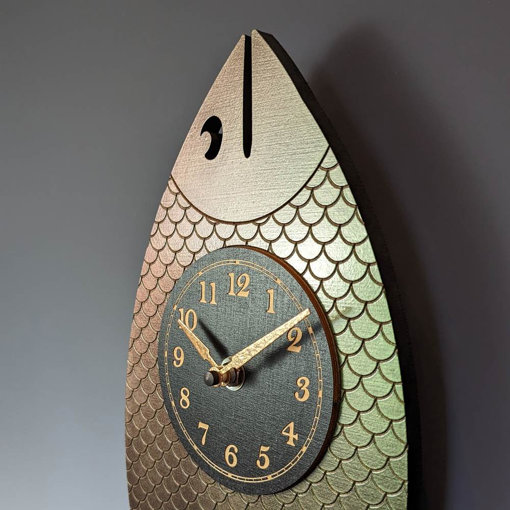 Wanda Wooden Fish Clock with Pendulum - Eclectic Treasures – Eclectic ...