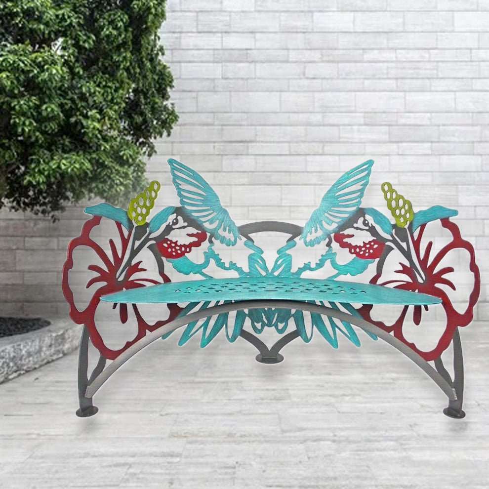Hummingbird Bench by Cricket Forge - Eclectic Treasures – Eclectic ...